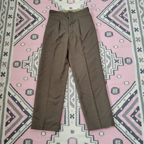 Paulhan & Fils | Pants | Vintage Wwii Wool Military Button Fly Pants ...